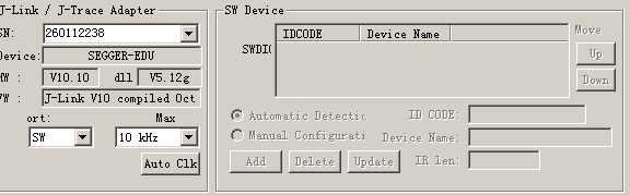 J-Link连接，Keil找不到SW设备问题_keil中仿真器没有sw-CSDN博客