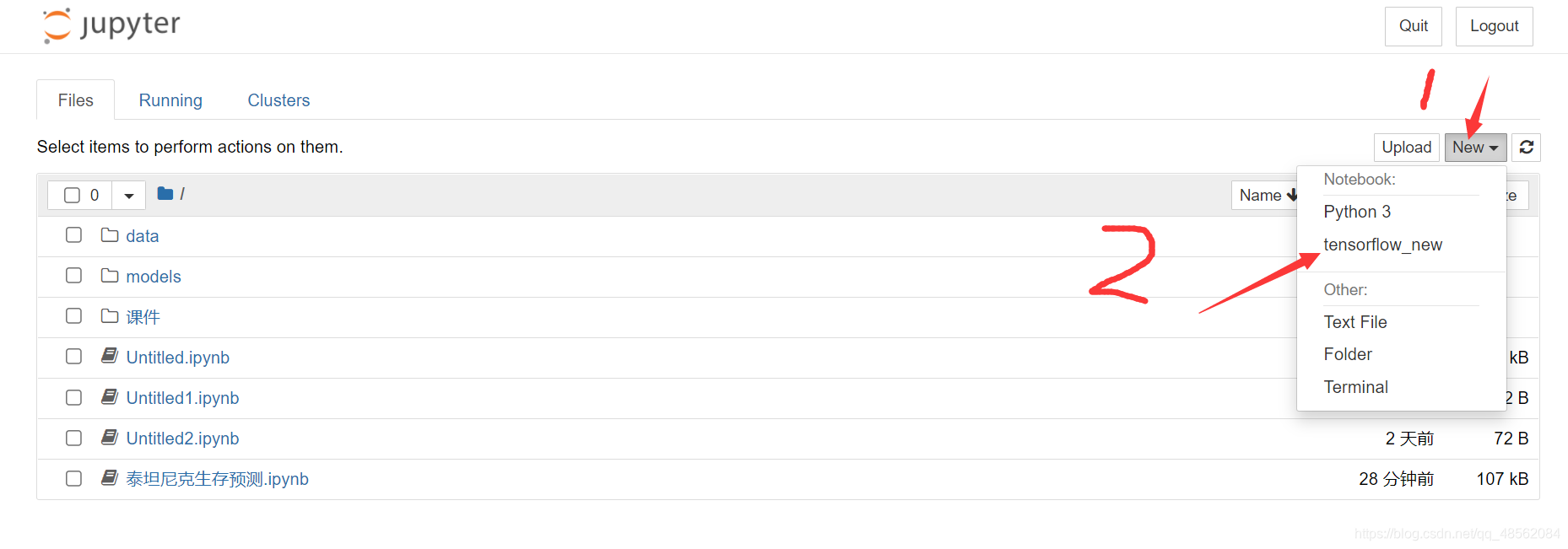 【简单明了】anaconda 安装 jupyter 创建 tensorflow-gpu环境，深度学习模型训练用gpu跑，jupyter和pycharm上运行成功_jupyter引入tf预训练 ...