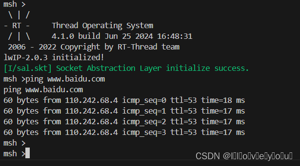 【笔记】STM32F429IGT6+RT-Thread+ETH+LWIP_stm32f429 以太网-CSDN博客