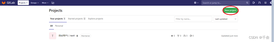 Gitlab创建一个空项目_project slug-CSDN博客