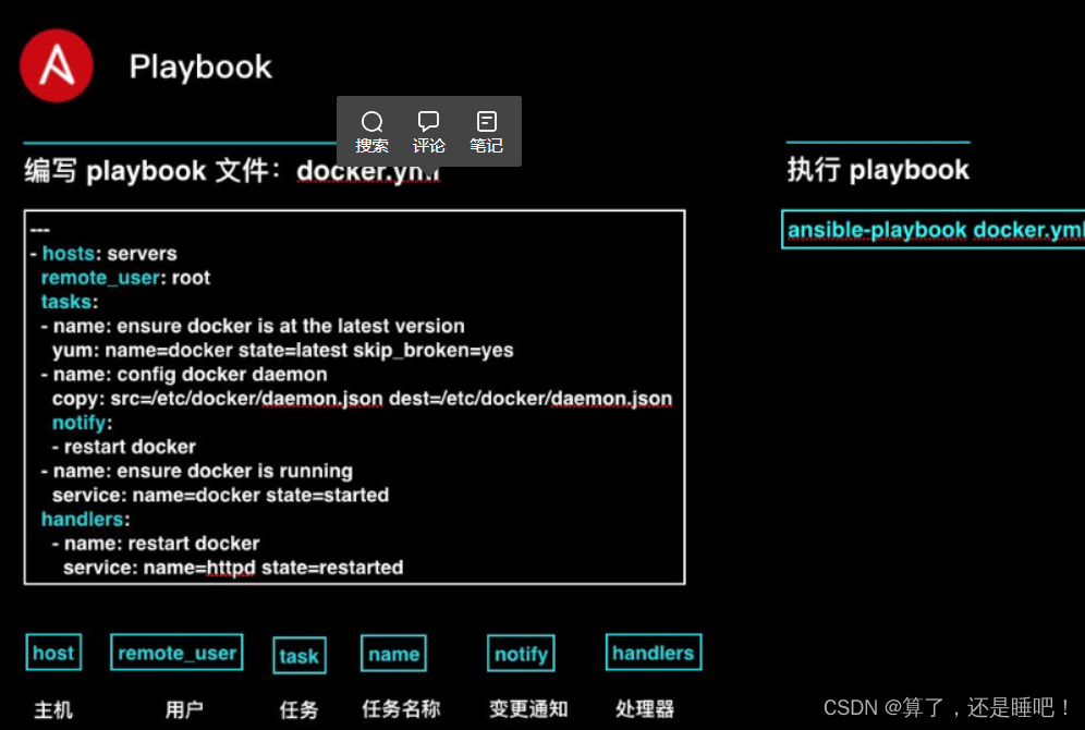 Ansible自动化运维工具之playbook剧本编写_ansible command剧本模板-CSDN博客