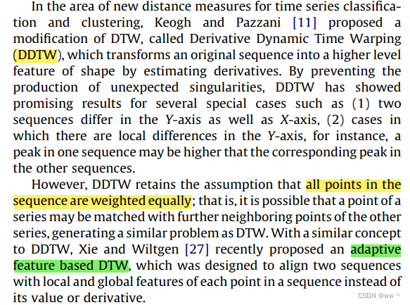 2011年《Weighted dynamic time warping for time series classification》-CSDN博客