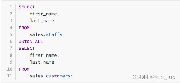 SQL Server Union(并集)_sqlserver union-CSDN博客