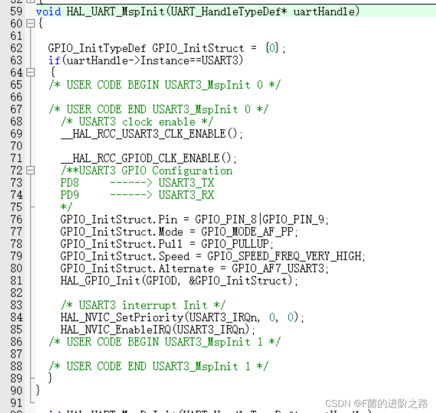 【STM32】BLDC驱动&控制开发笔记 | 01_基于STM32F407的UART发送与接收中断实验，含重定向printf，USART+LED_stm32f407ig bldc-CSDN博客
