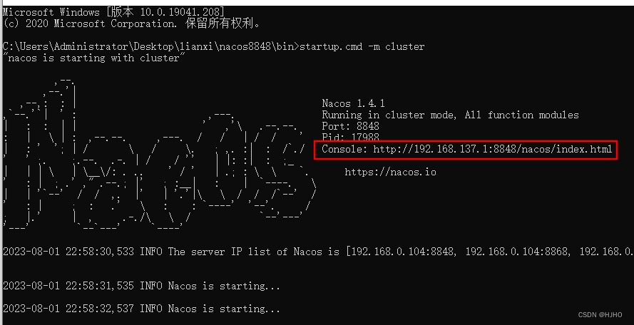 Nacos1.4.1集群——服务注册失败的原因_nacos中微服务ip注册不上-CSDN博客