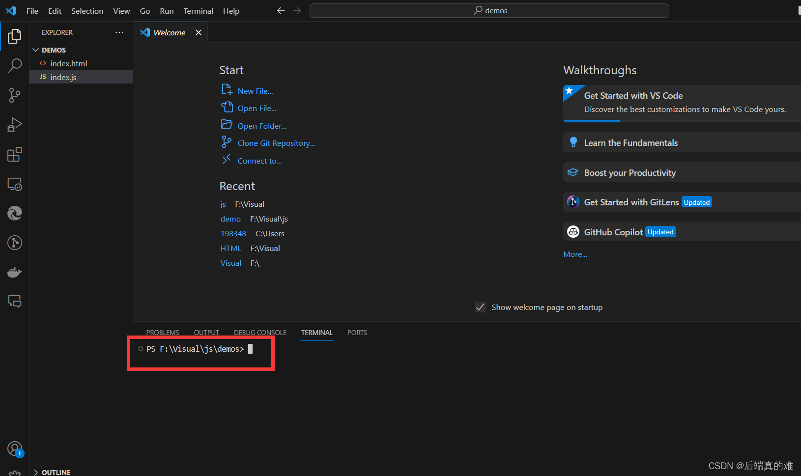 初步使用Visual Studio Code并搭建、初步使用vue框架_vue visual studio入门-CSDN博客