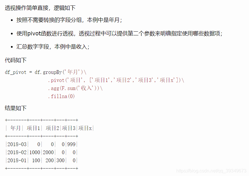 Spark实现行列转换pivot和unpivotspark实现行列转换 Unpivot Csdn博客