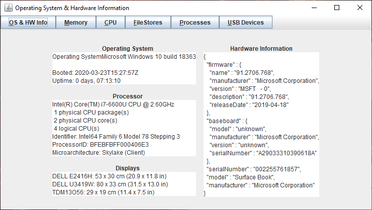 OSHI 是一个免费的基于 JNA（本机）的 Java 操作系统和硬件信息库-CSDN博客