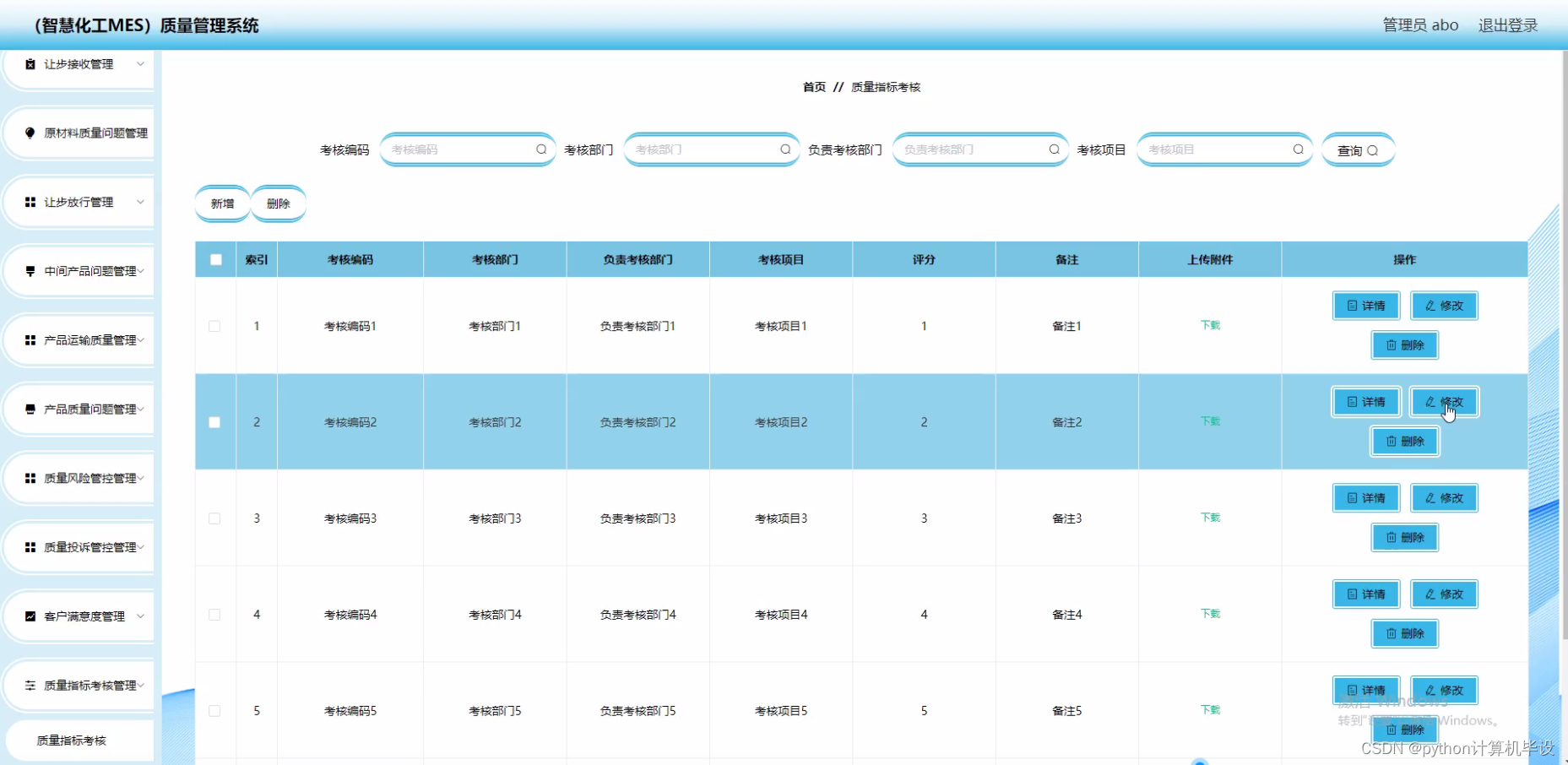 springboot/java/php/node/python（智慧化工MES）质量管理系统【计算机毕设】_php mes管理系统-CSDN博客