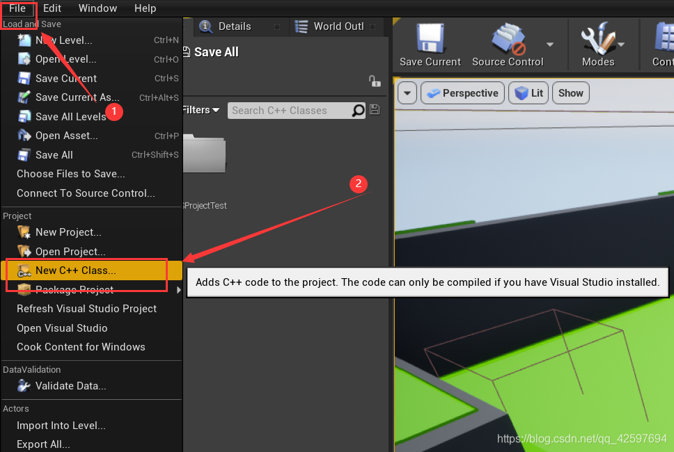 UE4C++学习篇（二）--- 创建C++类_ue4创建c++类-CSDN博客