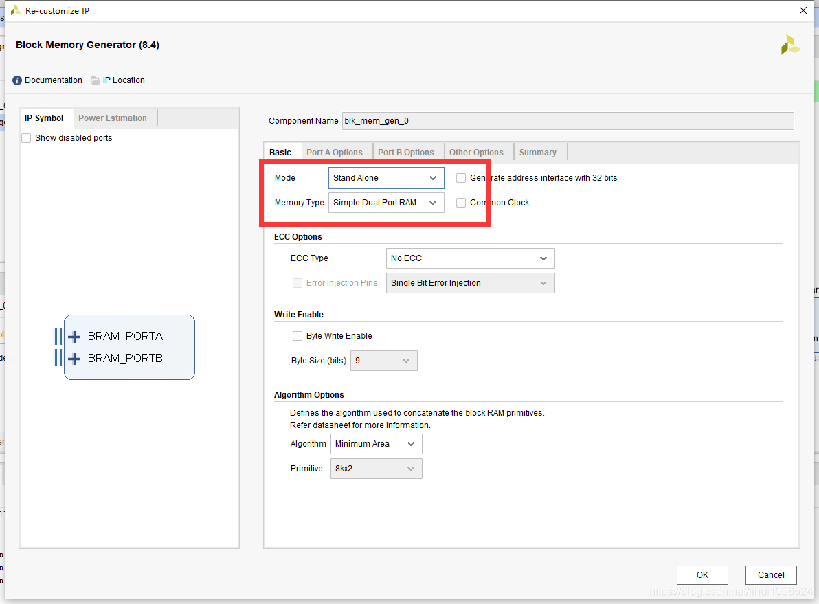 **vivado uartlite+block_ram实现串口向上位机发送数据，并保存在simple dual port block_ram里 ...
