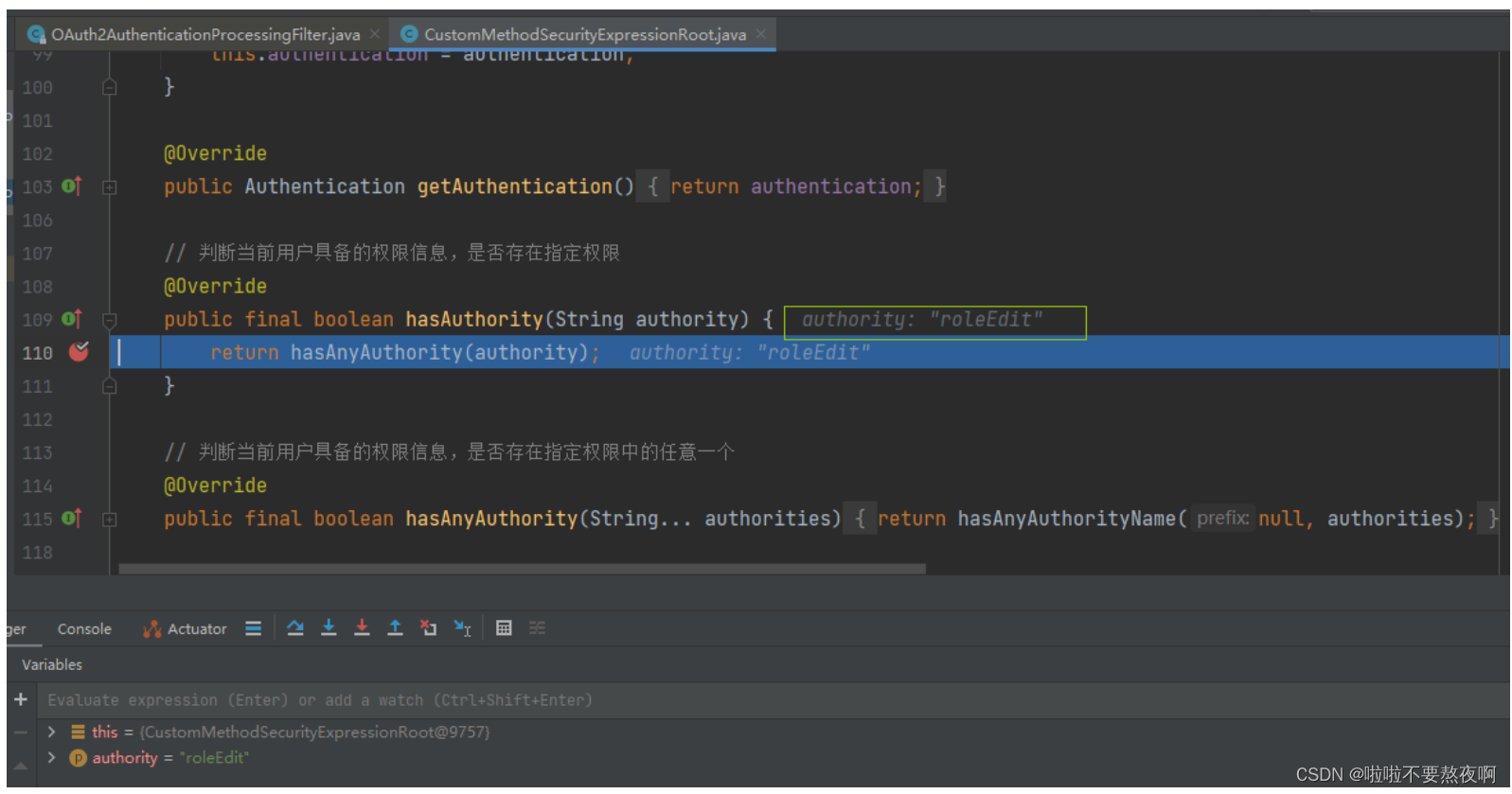 SpringSecurity Oauth2 - 10 自定义SpEL权限表达式配置白名单url不需要token认证和鉴权_springsecurity白名单配置-CSDN博客