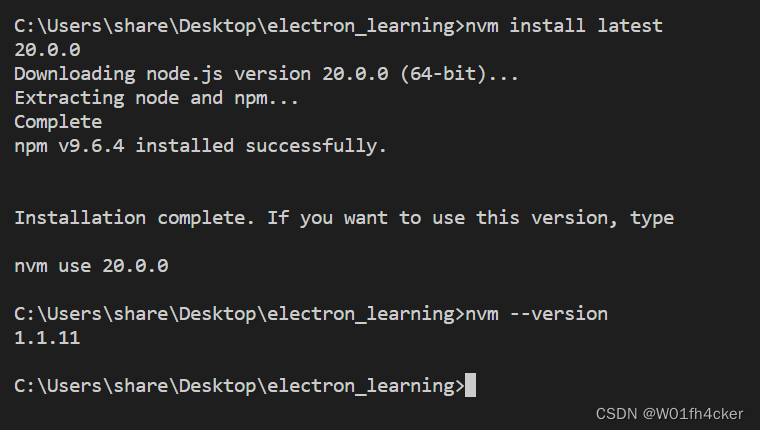 【nvm安装npm出错】panic: runtime error: index out of range [3] with length 3-CSDN博客