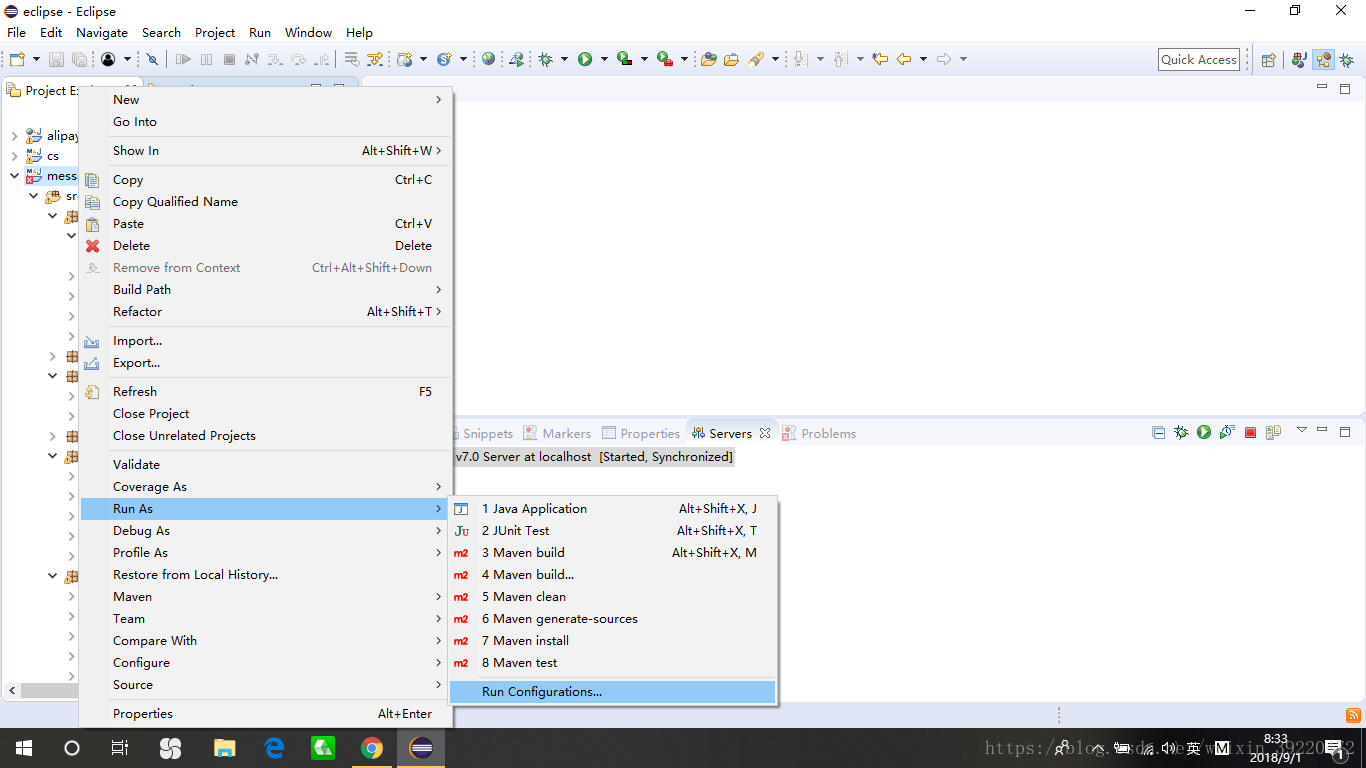 Maven项目Run As无Run On Server的解决方法_myeclipse maven项目没有run on server-CSDN博客