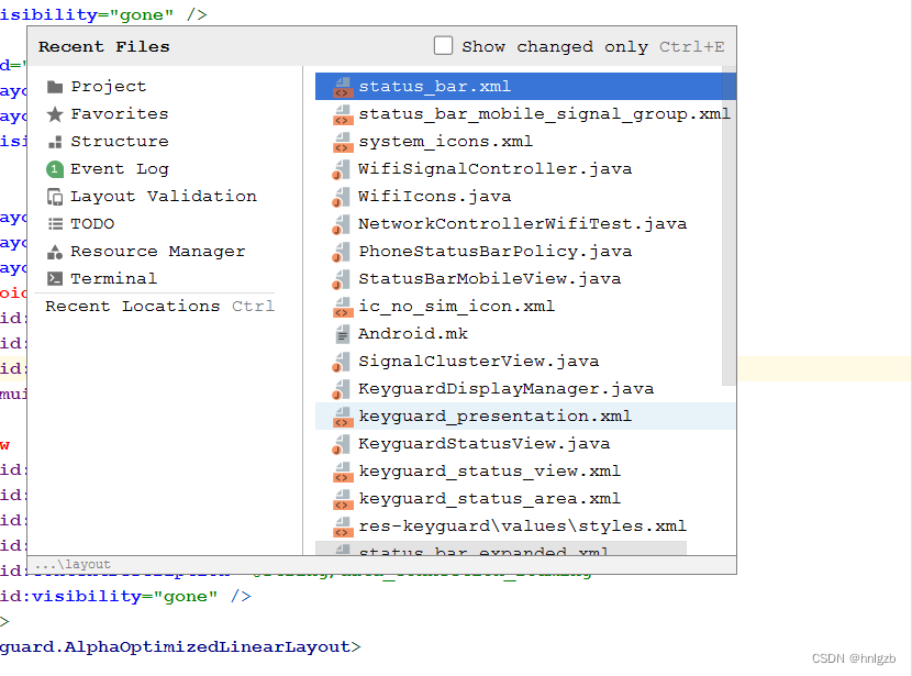 Androidstudio 有显示刚刚打开的文件么_android studio [fatal error] 已经看到 doctype。-CSDN博客