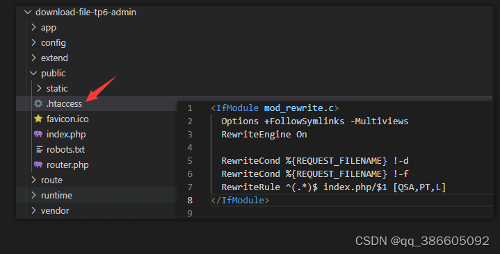 宝塔面板搭建thinkphp后请求中去除index.php后缀_宝塔php去掉index.php-CSDN博客