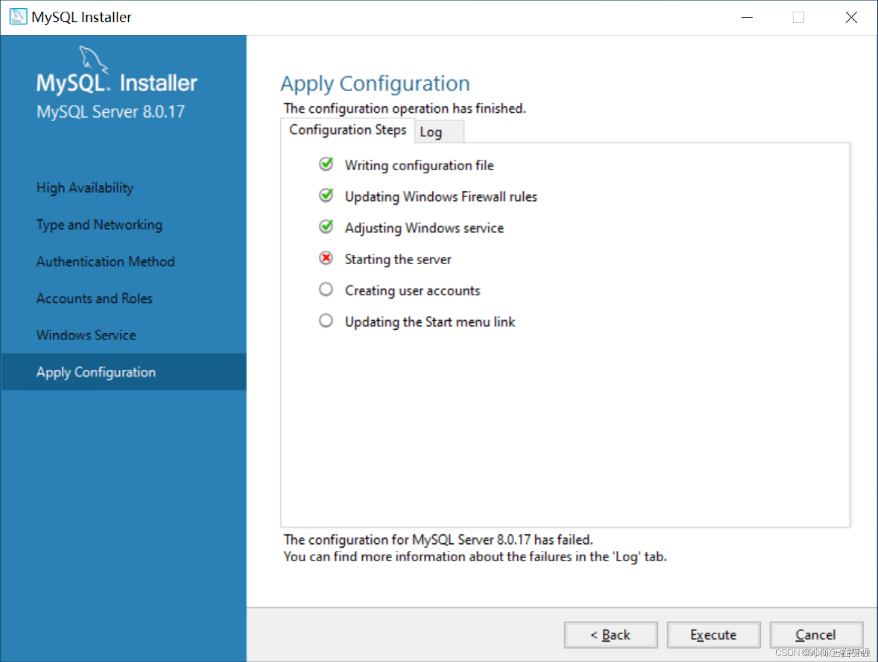 安装MySQL8.0.35遇到的相关问题_attempting to start service mysql80... failed to s-CSDN博客