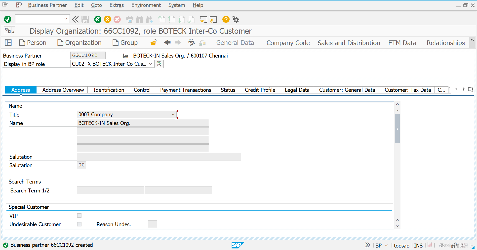 SD配置-企业结构-定义-定义销售组织(OVX5-Define, copy, delete, check sales organization ...