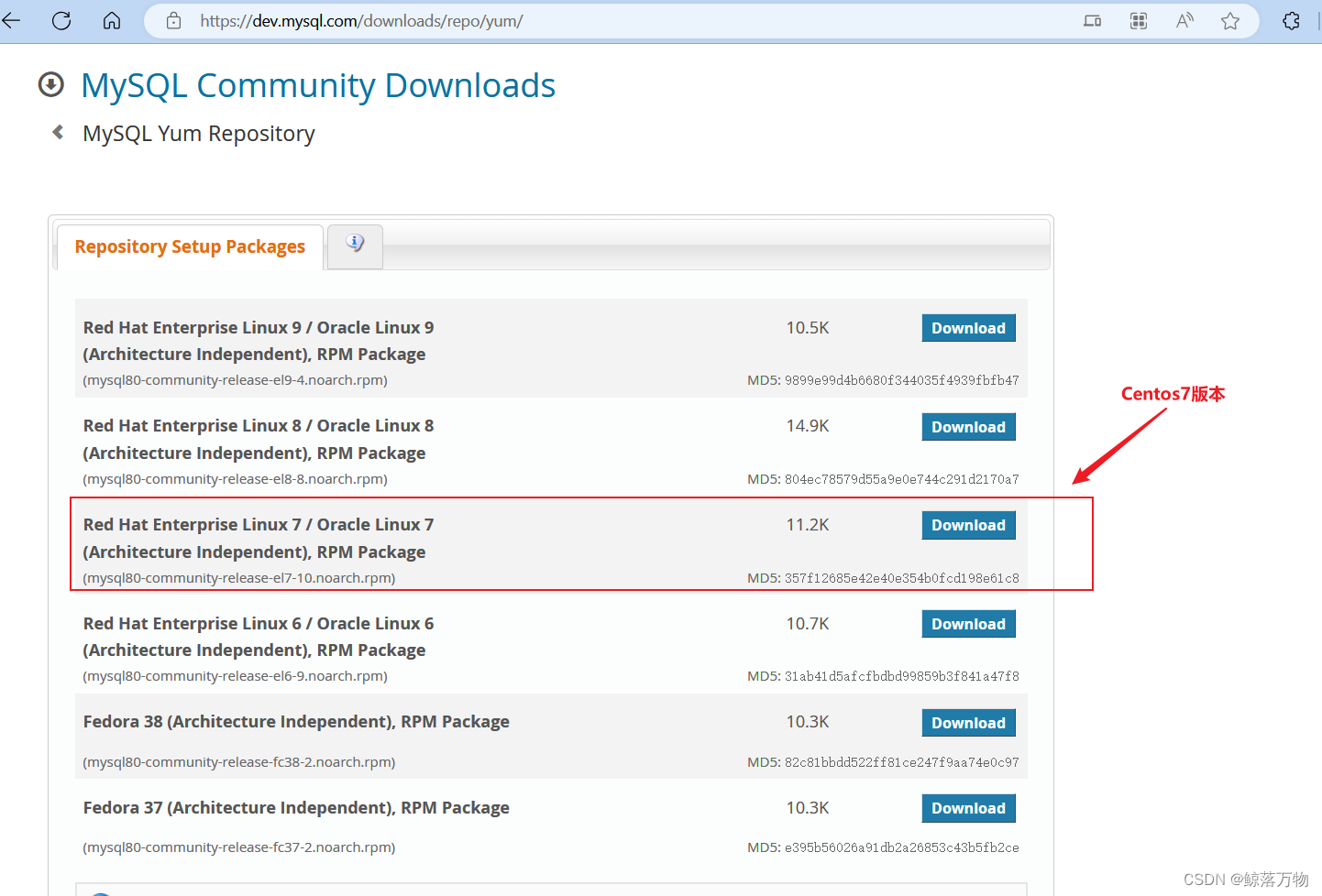 Centos7在线安装MySQL_centos7 在线安装mysql-CSDN博客