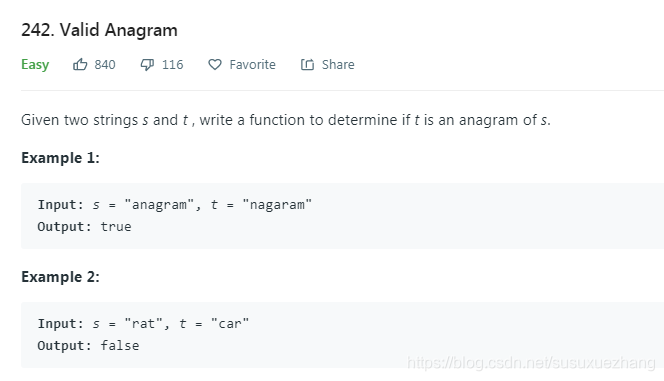 242. Valid Anagram-CSDN博客
