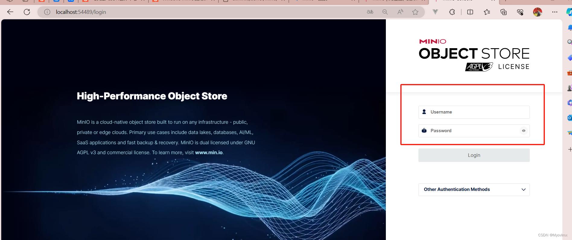 Windows版Minio使用教程（启动，登录，修改密码）_nio_Myovlmx-GitCode 开源社区