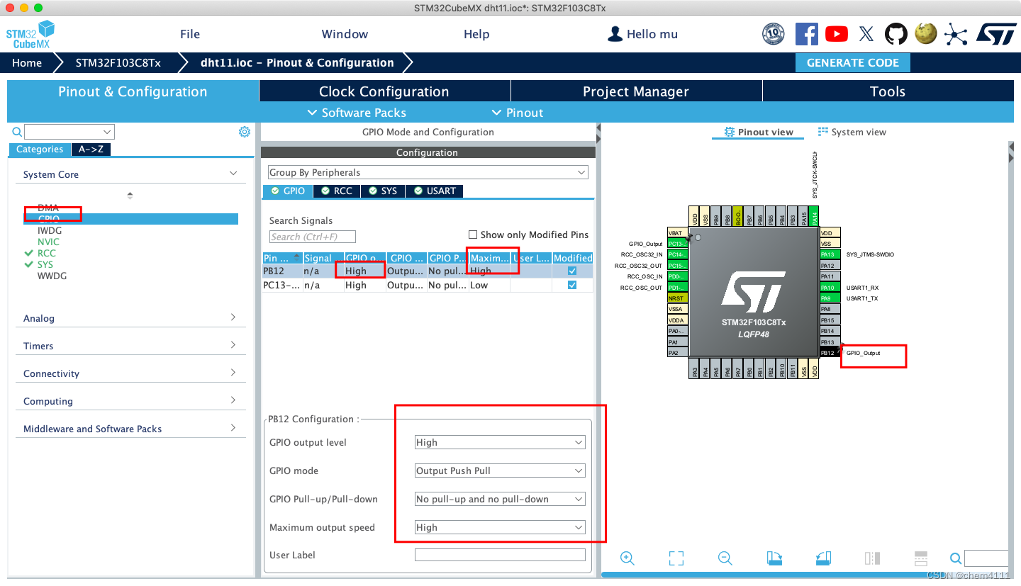 STM32CubeMX DHT11温湿度传感器_stm32串口调试dht11-CSDN博客