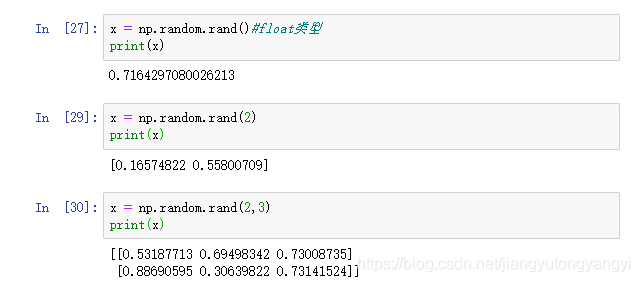 np.random一系列(np.random.normal()、np.random.randint、np.random.randn、np ...