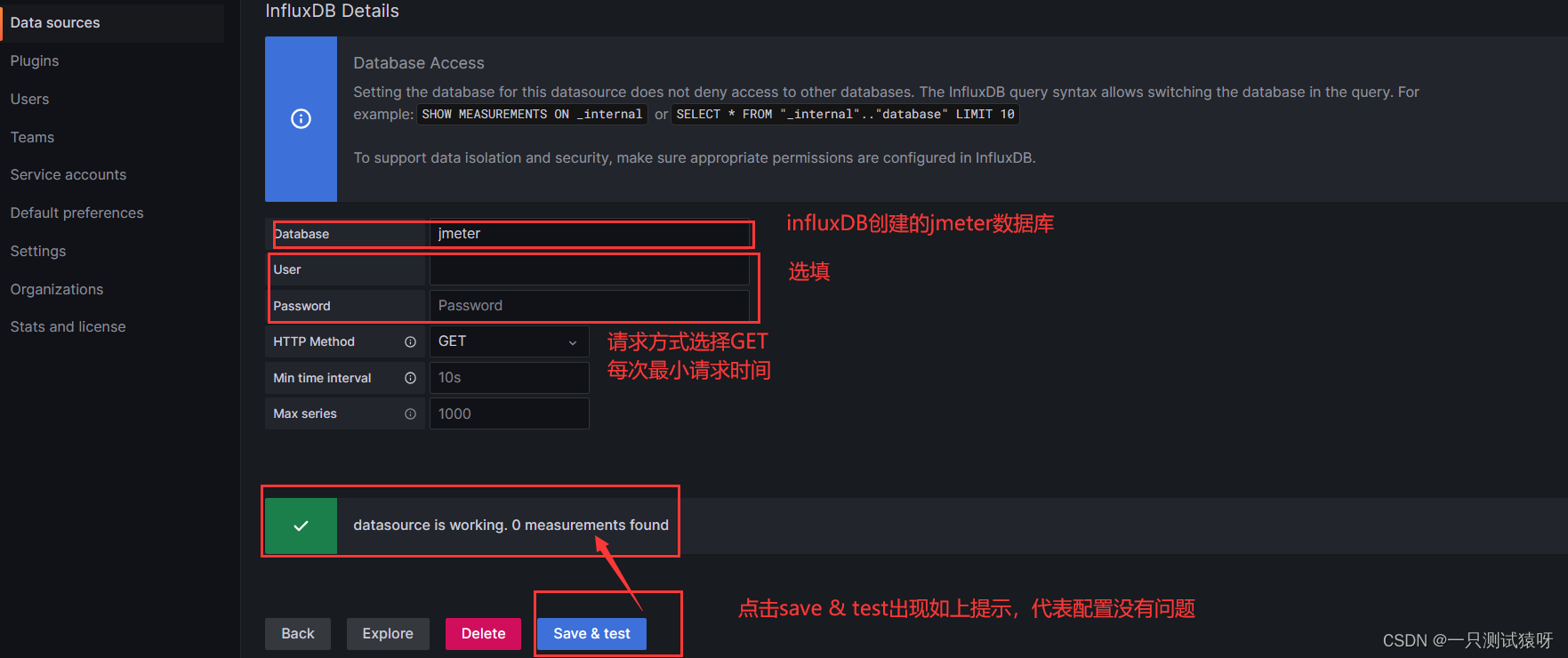 Docker+Grafana+Influxdb+Jmeter可视化性能监控平台搭建_docker influxdb grafana-CSDN博客