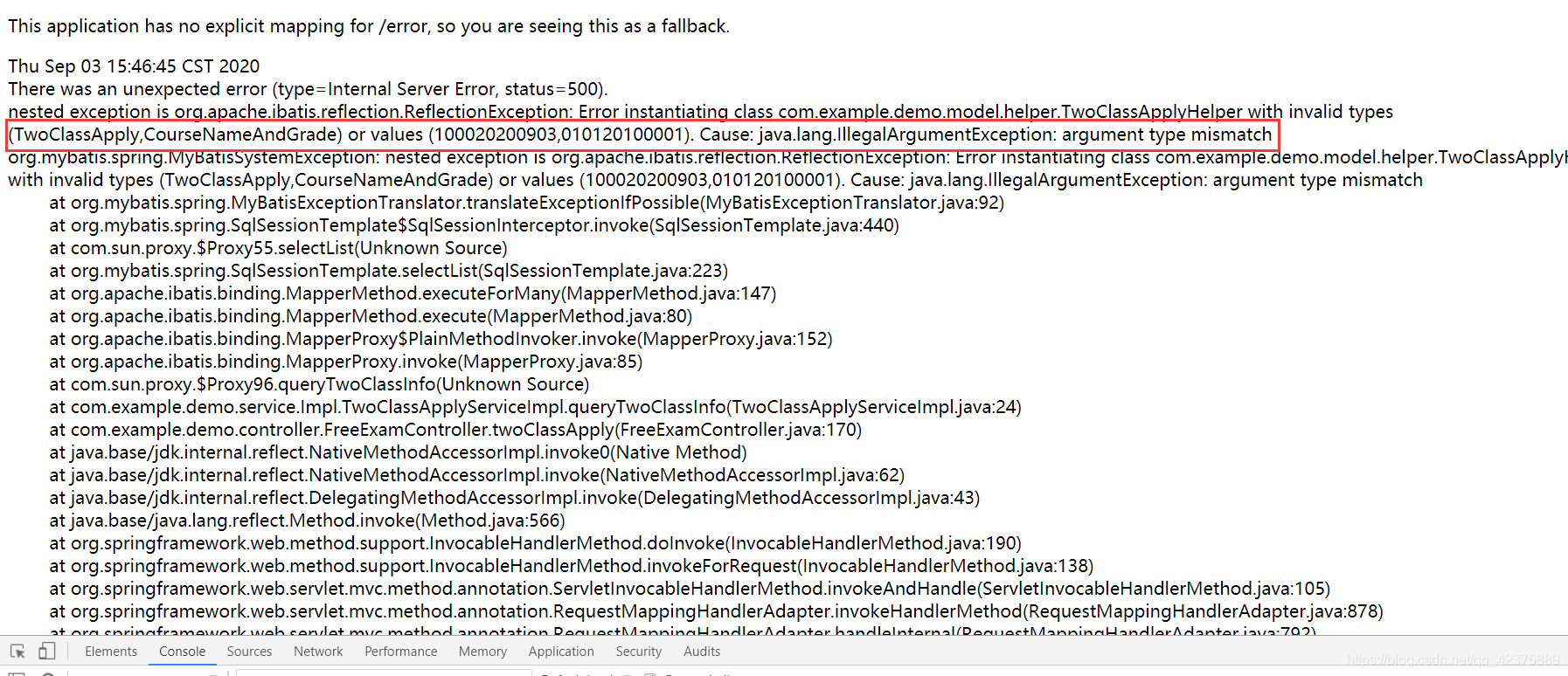 java.lang.IllegalArgumentException: argument type mismatch_xml argument type mismatch-CSDN博客