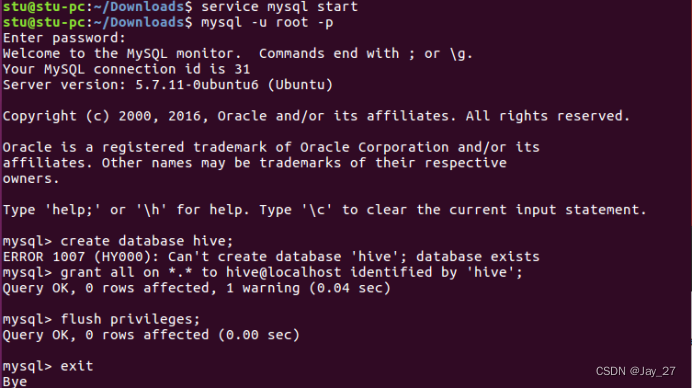 Hive安装与WordCount实践-CSDN博客
