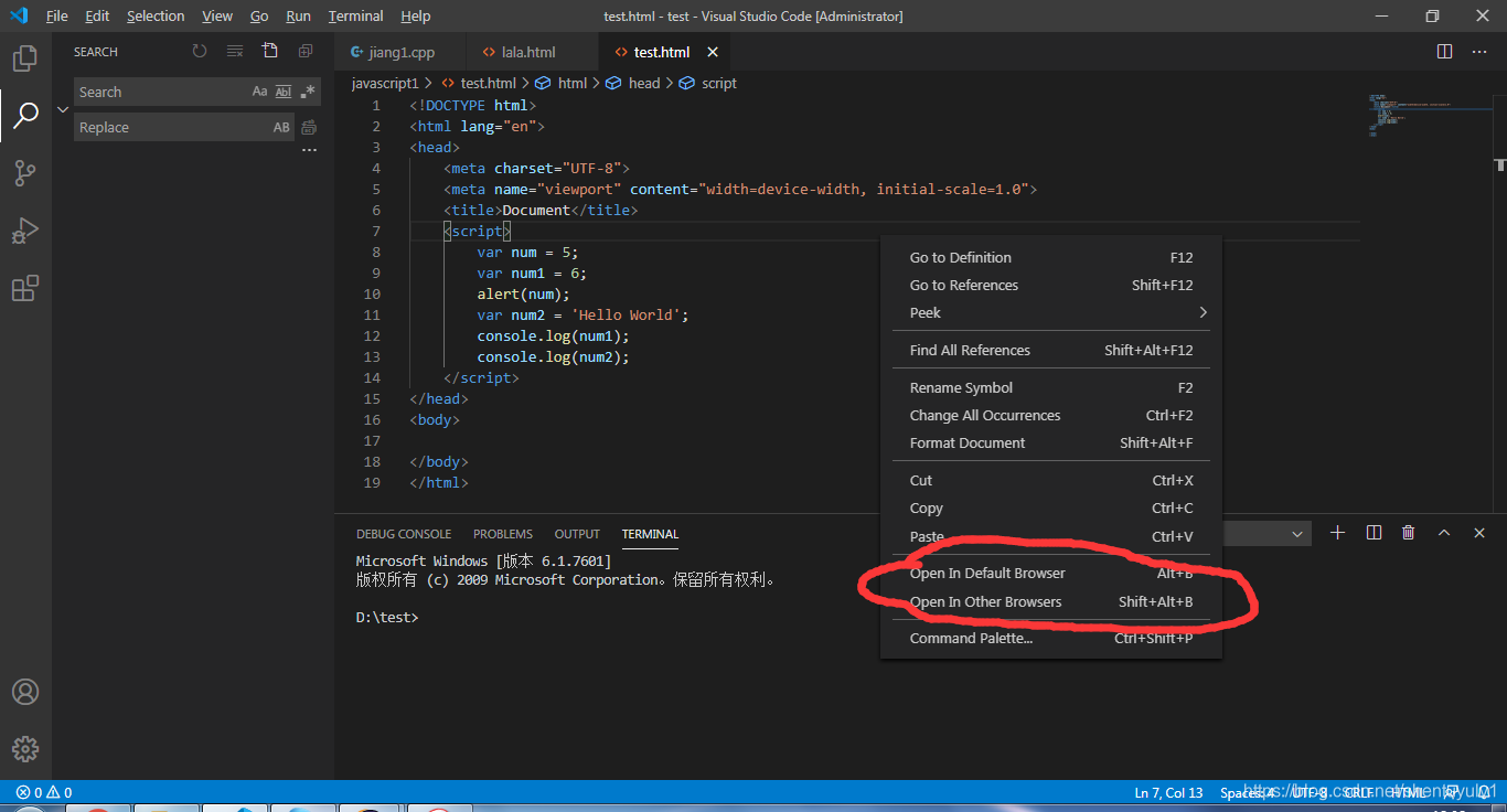 vscode 右键没有 open in browser_vscode没有open in browser-CSDN博客
