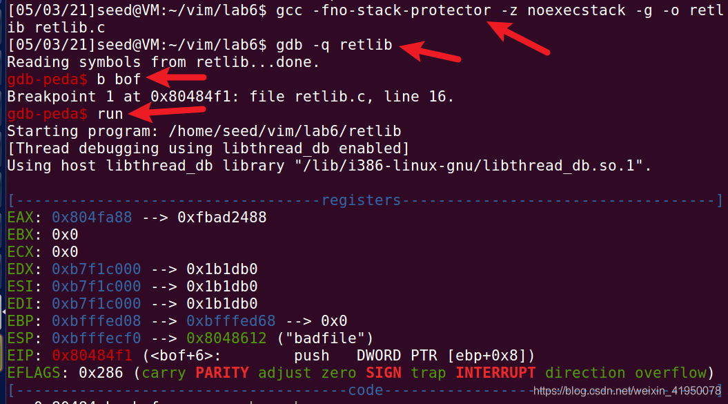 【信息安全-科软课程】Lab6 Return-to-libc Attack_return-to-libc attack lab-CSDN博客