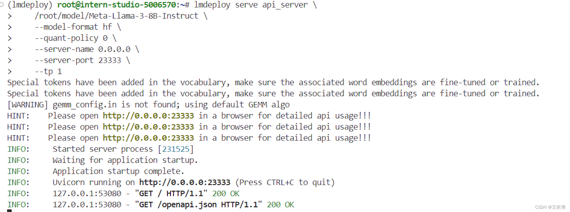 五一 Llama 3 超级课堂 | LMDeploy 高效部署 Llama3 实践笔记_llama3加速框架deplo-CSDN博客
