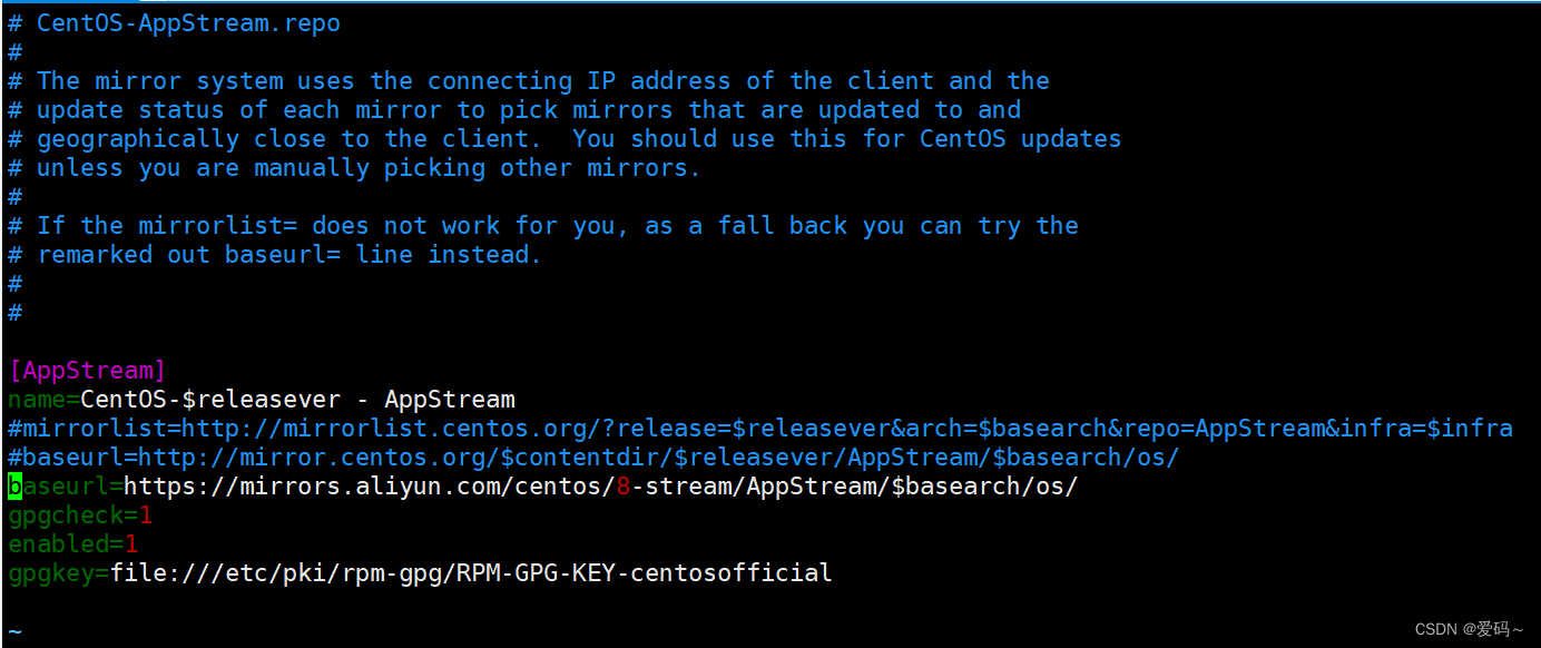 yum命令下载出现Failed to synchronize cache for repo ‘AppStream‘, ignoring this repo._failed to ...