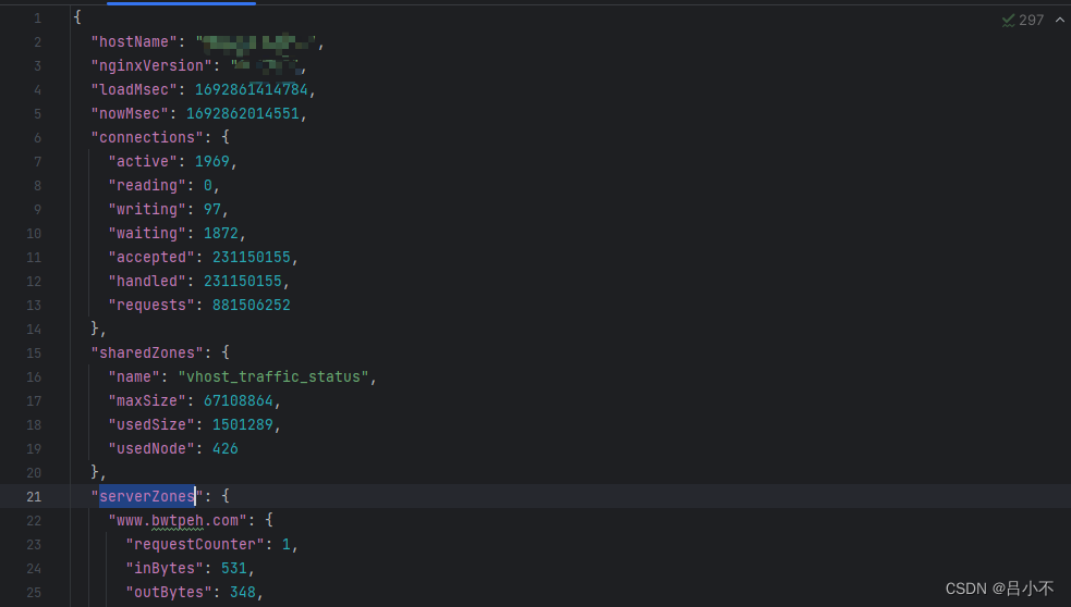 清除Nginx Vhost Traffic Status页面多余Server Zone-CSDN博客