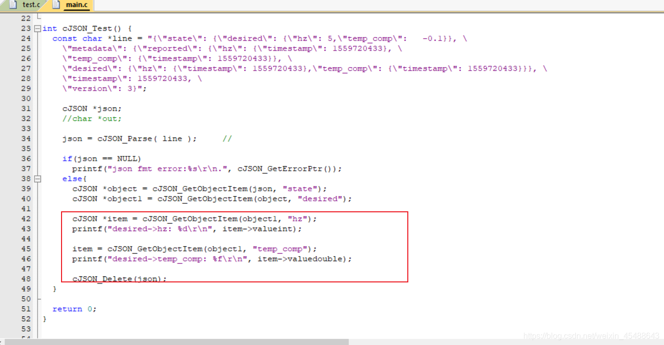 STM32使用cJSON库，处理json格式数据_stm32 cjson-CSDN博客