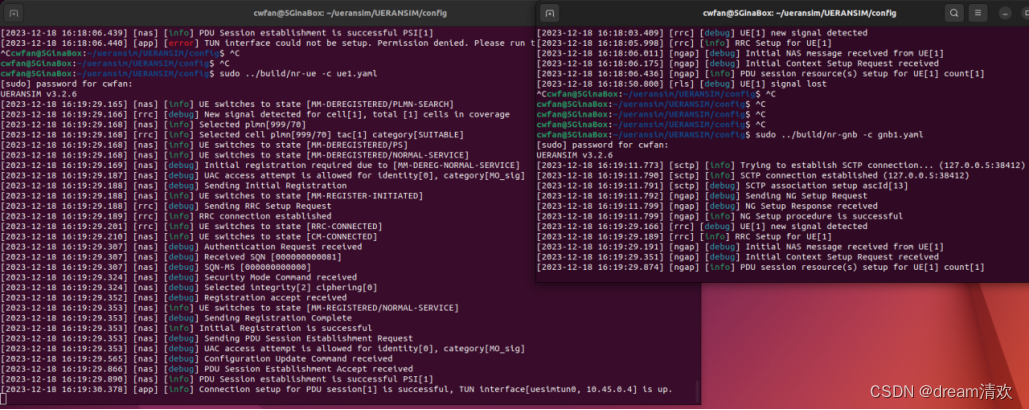 Open5GS&&UeRANSim2：对安装在同一个VM上的OPEN5GS和UERANSIM进行配置和抓取wireshark报文 ...