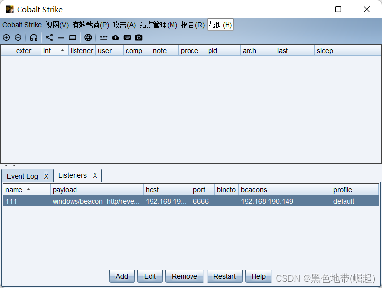 【内网安全-CS】Cobalt Strike启动运行&上线方法&插件_如何在本地打开cobalt strike-CSDN博客