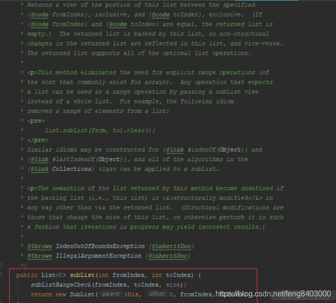 List中subList方法抛出异常java.util.ConcurrentModificationException原理分析_sublist ...