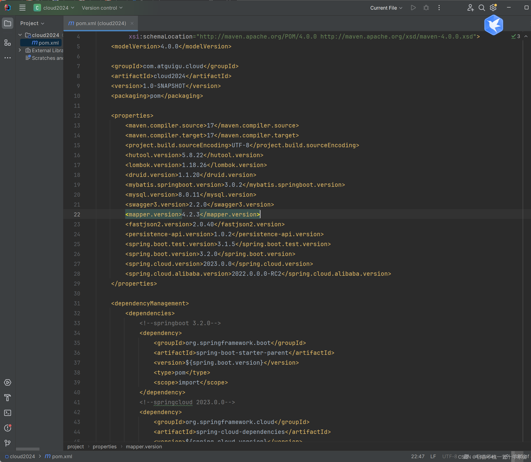 SpringCloud2024Maven工程pom文件_2024 spring-cloud-starter-bootstrap pom 3-CSDN博客