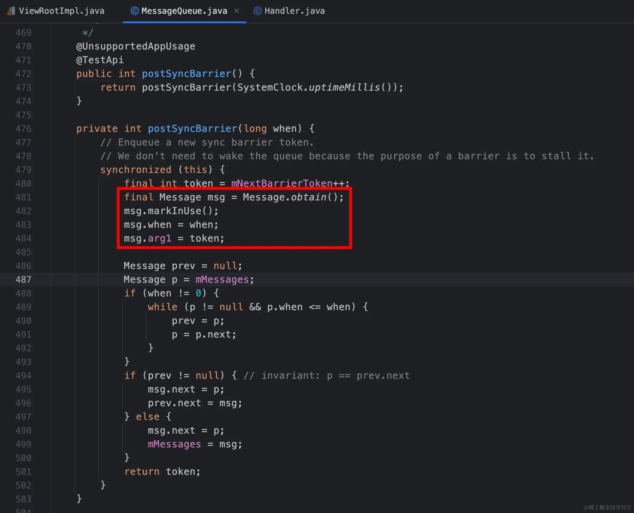 Android面试又因为Handler机制而被淘汰了之聊聊同步屏障_安卓开发handler消息屏障面试回答-CSDN博客