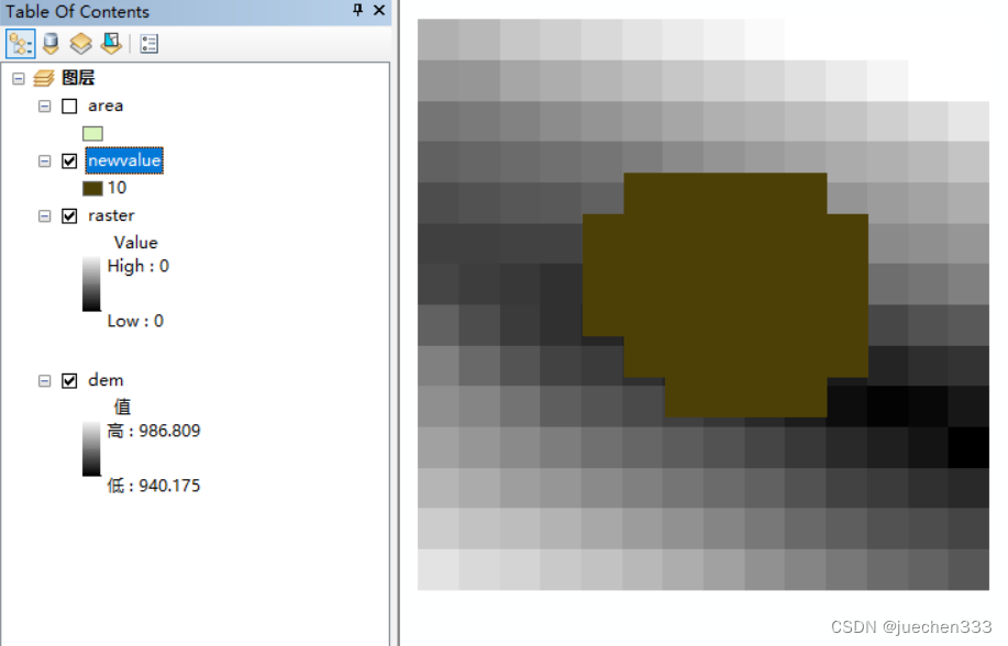ArcGIS基础实验操作100例--实验21按区域修改栅格值_arcgis对多个栅格赋值-CSDN博客
