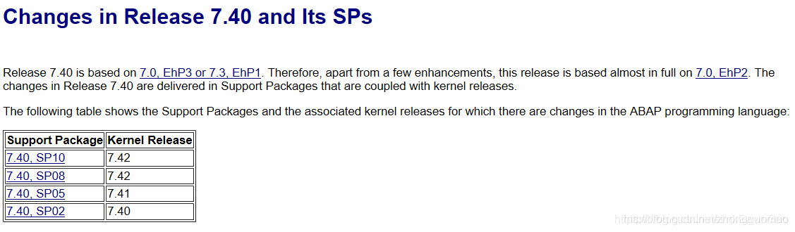 【整理】SAP系统内核和ABAP版本_sap abap 756新特性-CSDN博客