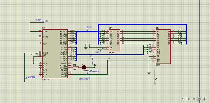 51单片机数据存储器扩展实验（汇编）_利用存储器芯片6264设计一个外部ram扩展系统,并完成数据的存取。-CSDN博客