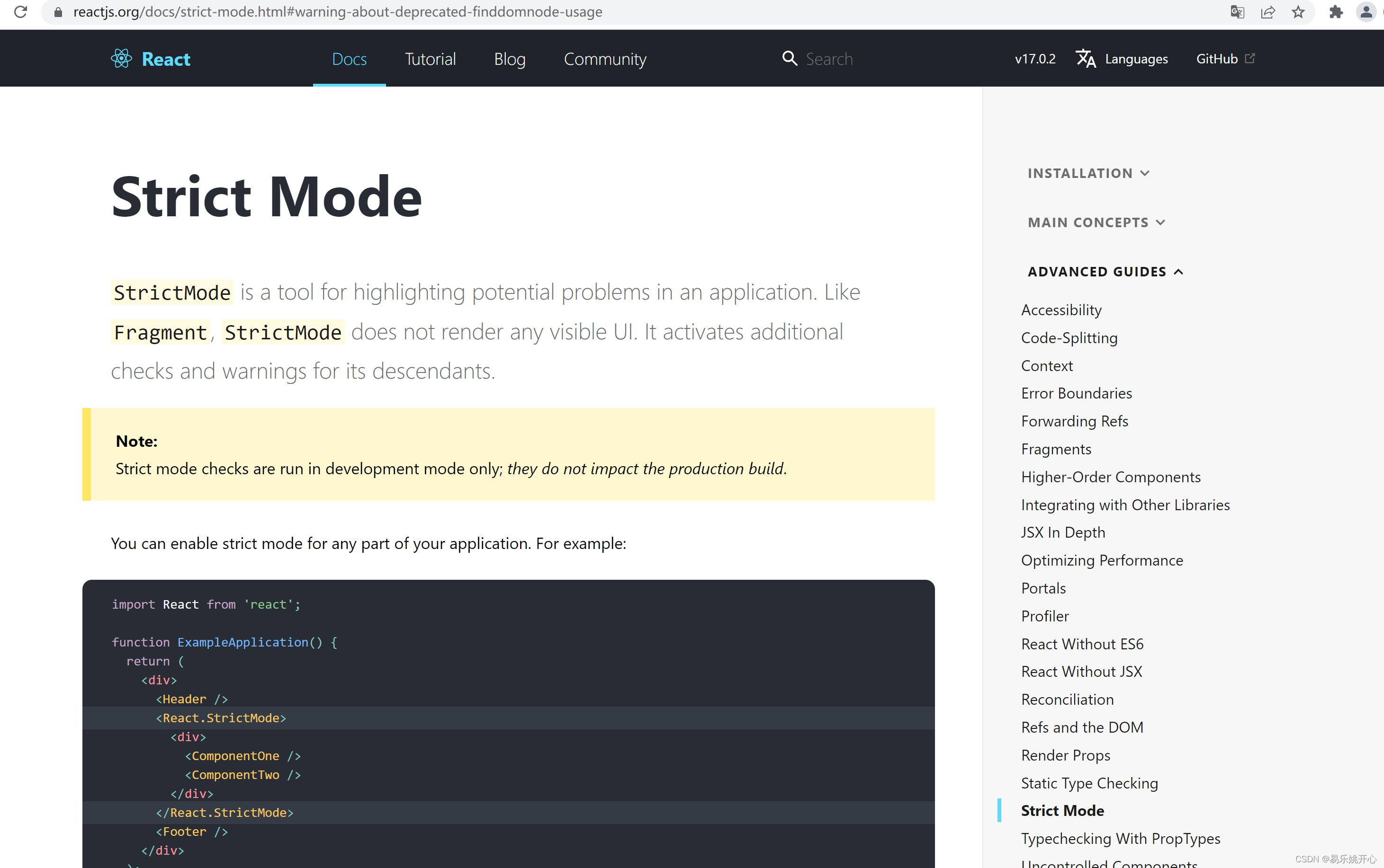 React使用antd的警告findDOMNode is deprecated in StrictMode. findDOMNode was passed an instance of ...