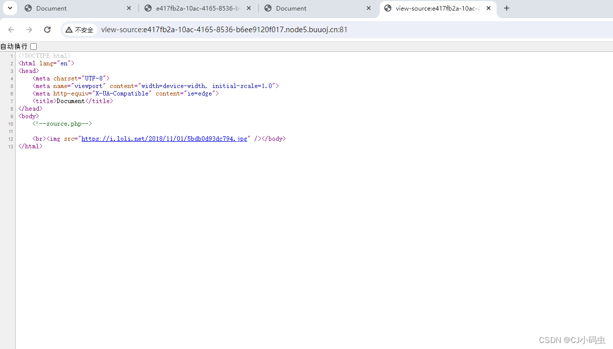 征服web第一站-BUUCTF Warmup_source.php?file=source.php?-CSDN博客