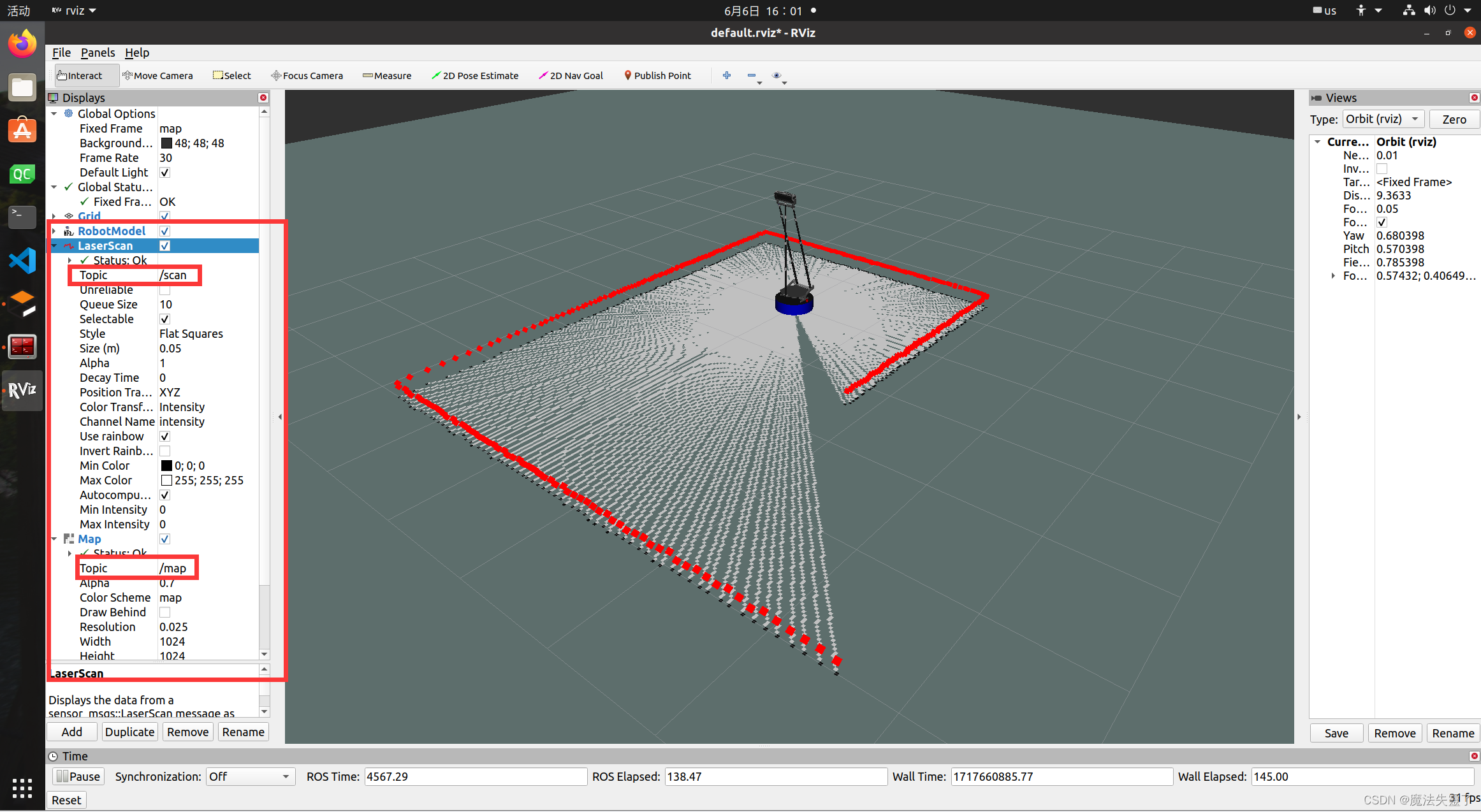 ROS使用gazebo和rviz环境建图仿真_gazbo-CSDN博客