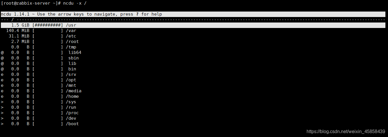 18.磁盘空间分析神器 - ncdu_ncdu下载-CSDN博客