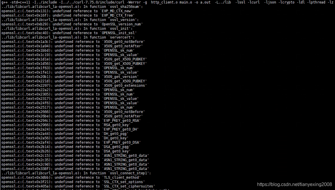 OPENSSL_sk_ 及std::__cxx11::basic_string未定义问题_linux std::string 接口提示未定义-CSDN博客