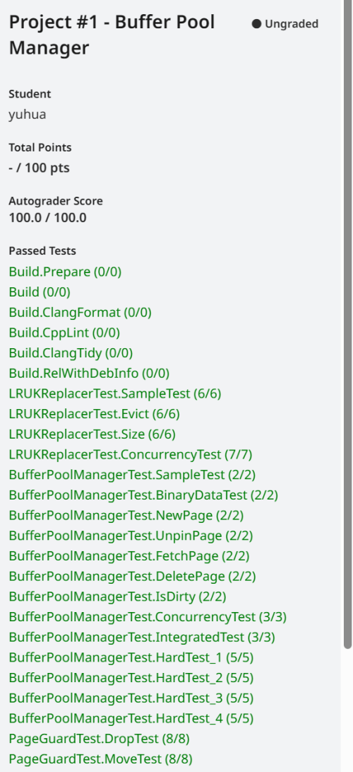 CMU 15445 Project 1 Buffer pool_cmu15445 project1-CSDN博客
